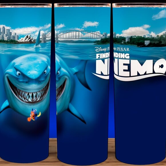 Dining | Finding Nemo With Dory And Shark Cartoon Cup Mug Tumbler 2oz ...